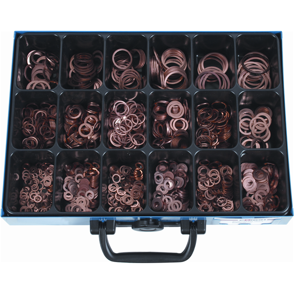 Sealing Rings 7603 A, Copper, Assortment - ForceFix