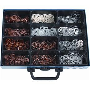 Sealing Rings for Oil Drain Plugs, Assortment - ForceFix