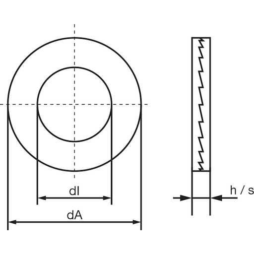 DIN 2533 Paplāksne Heico-Lock - ForceFix